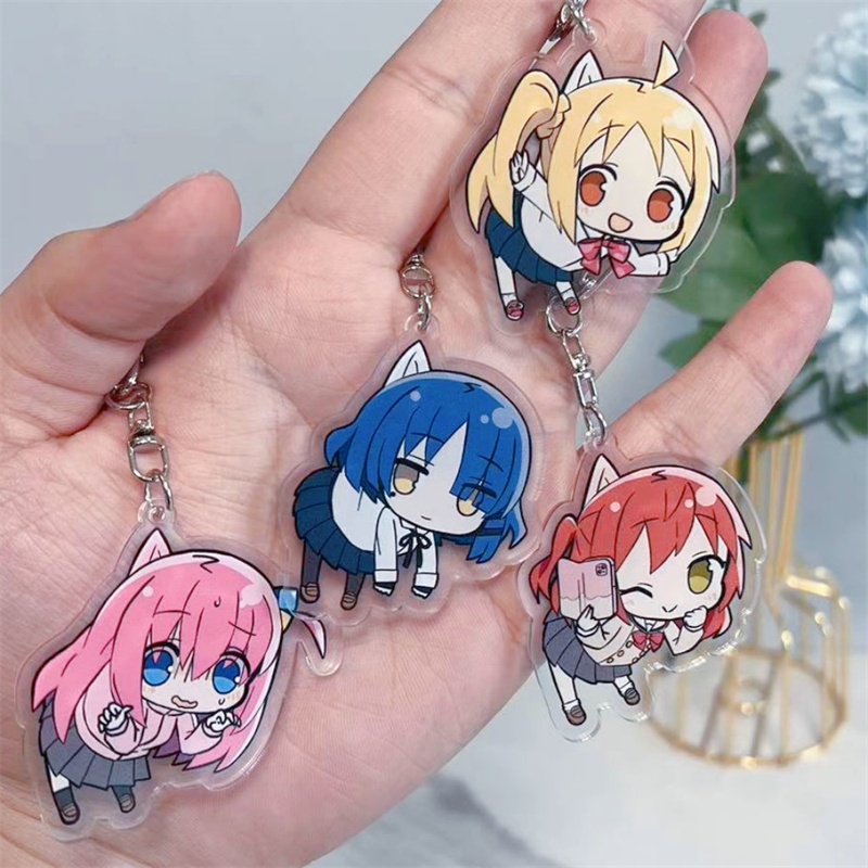 Cartoon Anime Bocchi The Rock Girls Acrylic Keychain Gotou Hitori ...