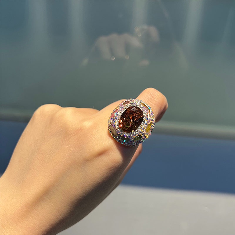 Color-Changing Ring European American Unique Fashionable Electroplating ...