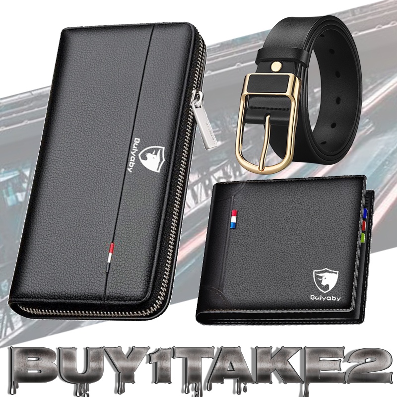 Men's Long Wallet Large Capacity Business Zipper Handbag Short Wallet ...