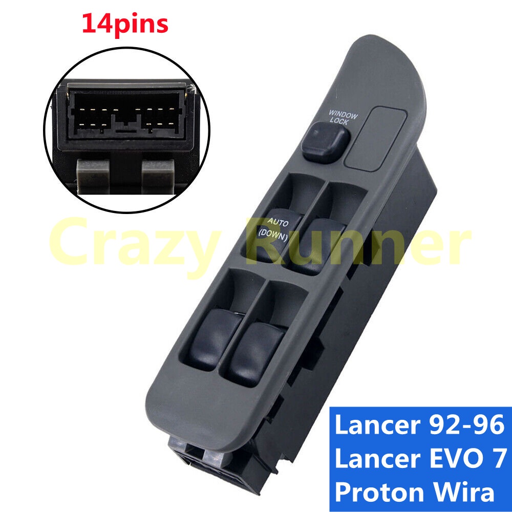 14pin Front Left Power Window Switch for Mitsubishi Lancer CB 1992-1996 ... 14pin Front Left Power Window Switch for Mitsubishi Lancer CB 1992-1996 ...