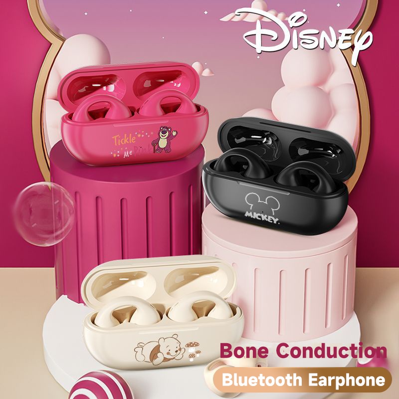 Disney Cute Bone Conductor TWS Wireless Bluetooth Earphones HiFi Sound ...