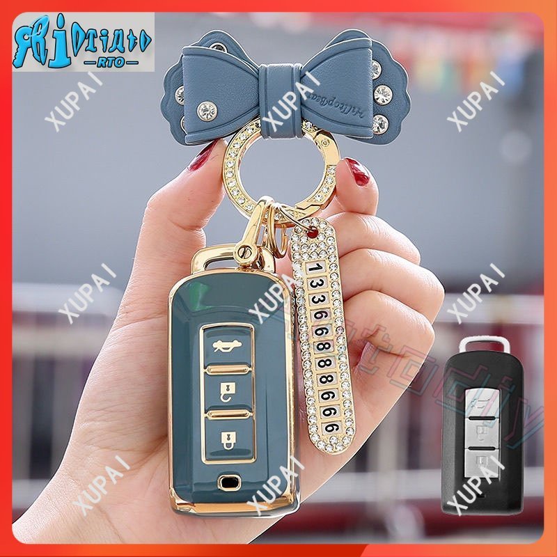 RTO Soft TPU Car Remote Key Cover Case Fob Shell for Mitsubishi Xpander ...