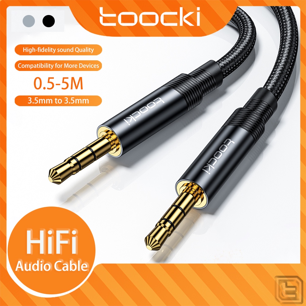 Toocki HiFi Audio Cable 3.5mm to 3.5mm AUX Audio Adapter Cable Suitable ...