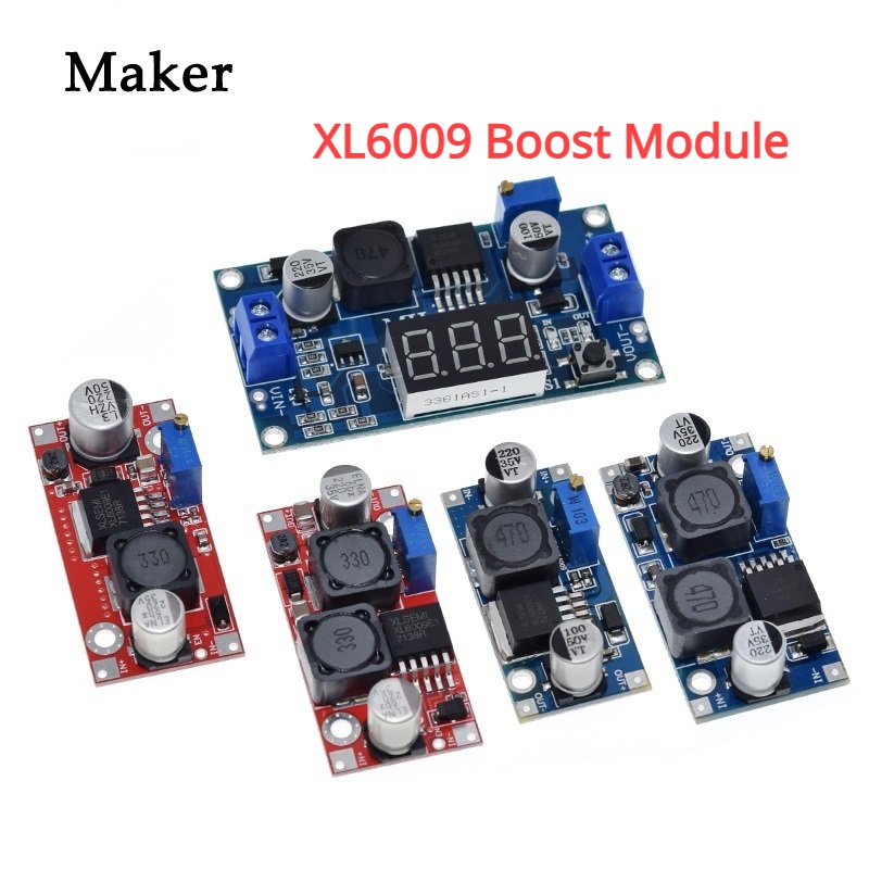 XL6009 Boost Buck DC-DC Adjustable Step Up Converter Power Supply ...