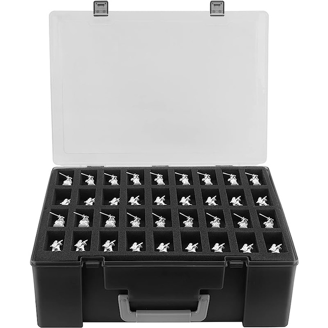 Miniature Storage Sturdy Carrying Figure Case -108 Slot Figurine ...