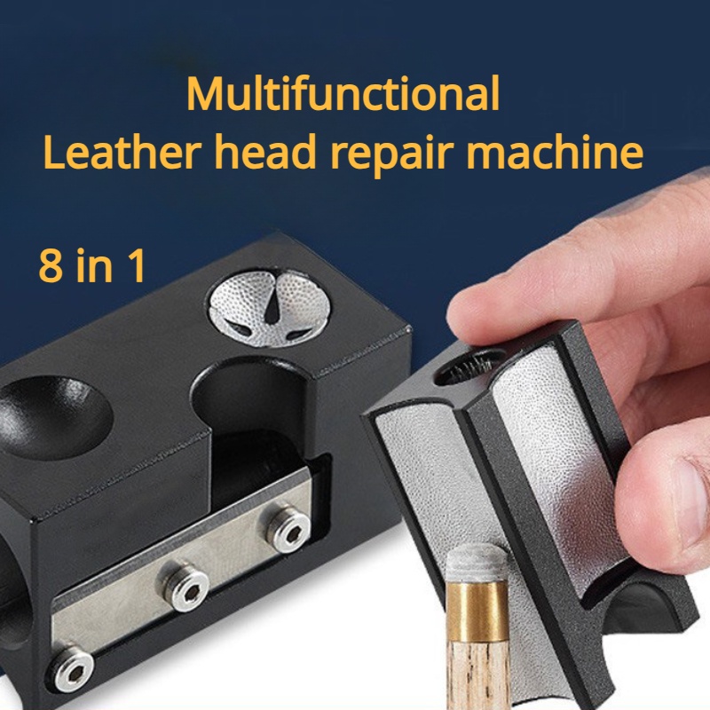 8-in-1 Multifunctional Leather Head Repair Tool Billiard Ball Leather ...