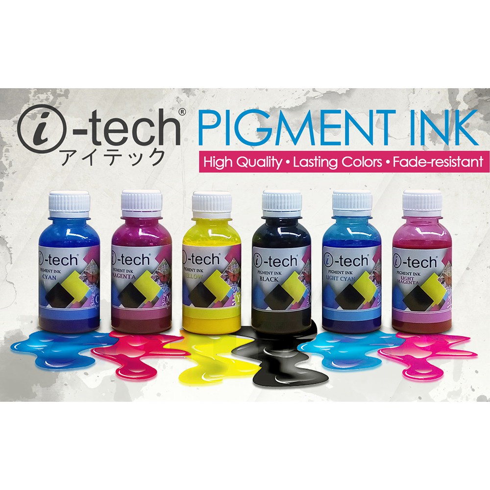 I-tech PIGMENT INK 100ml cmyk for inkjet printer paper Itech | CTS ...