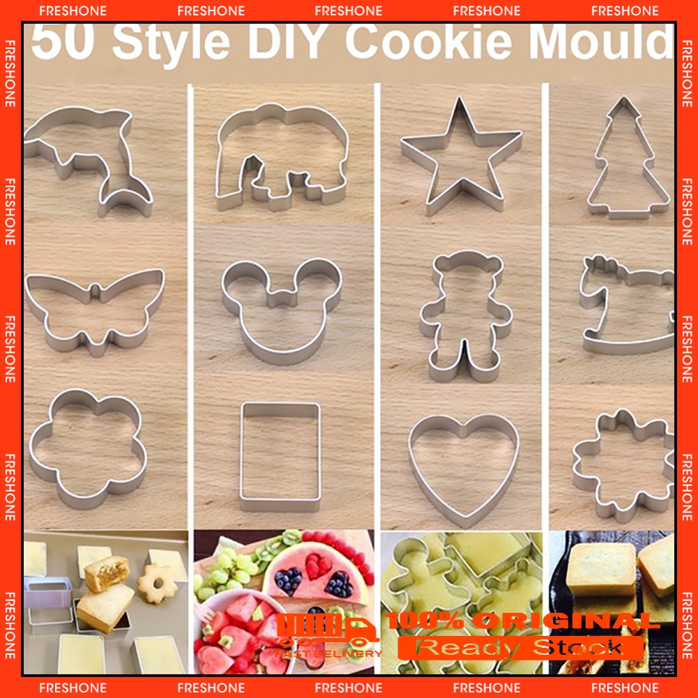 COD Kitchen DIY Bakeware Cartoon Cookie Cutters Biscuit Mold Cake ...