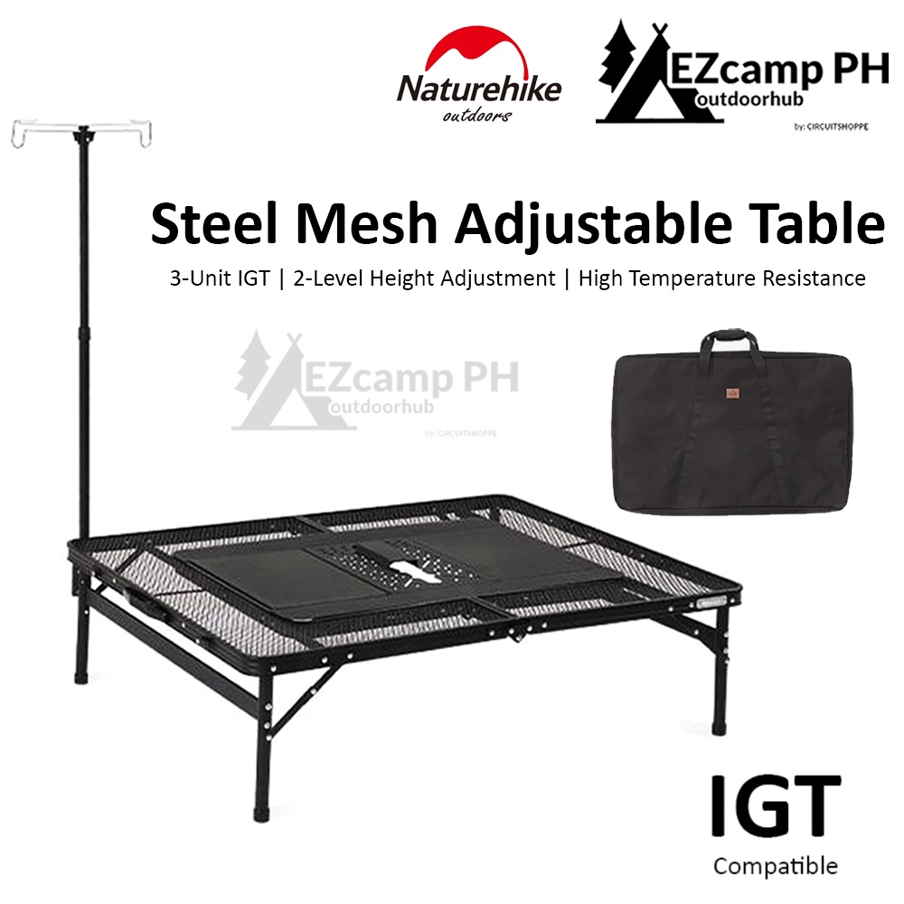 Naturehike Steel Mesh Adjustable IGT Compatible Camping Grill Stove ...
