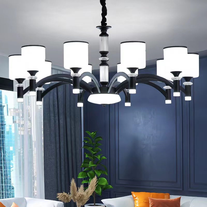 Nordic Chandelier Ceiling Light Tri Color Drop Pendant Cieling Lamp ...