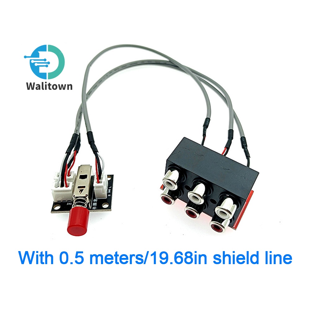DIY Kits Audio Switching Board Audio Input Signal Selector Relay Module ...