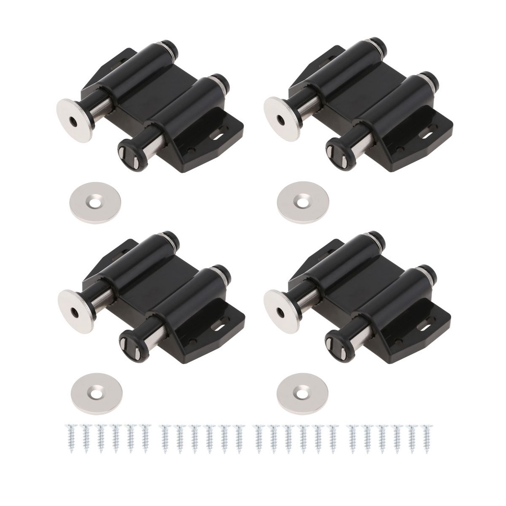 4pcs Pressed Double Round Head Magnetic Catch Latch Push Touch Latch ...