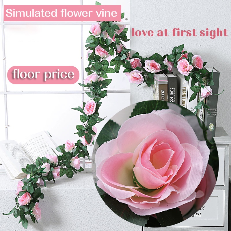 45 heads of roses crose vines flowers artificial plant vines and vines ...