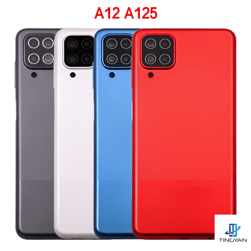New For Samsung Galaxy A12 A125 A125F/DS Plastic Battery Back Cover A12 ...