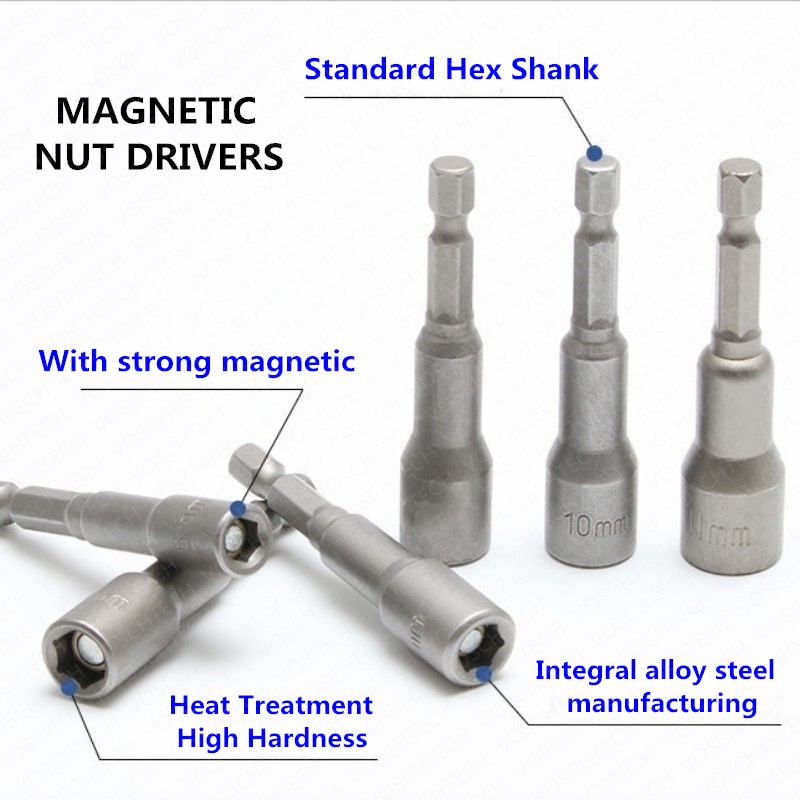 VOSCHTECH TEX SCREW ADAPTOR/INNER HEXAGON STRONG MAGNETIC NUT DRIVERS ...
