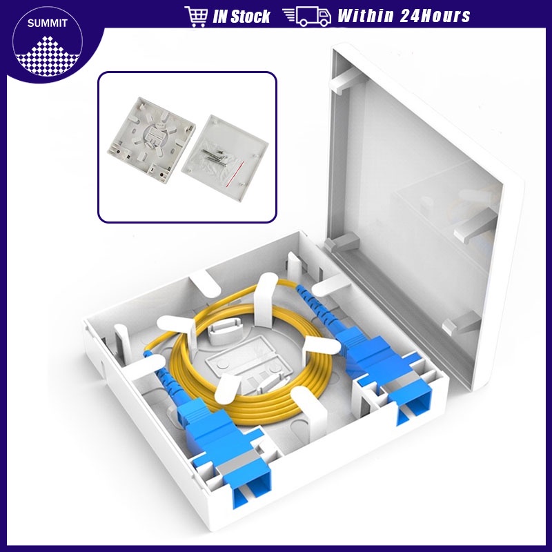 86x86mm Dual SC Fiber Junction Box FTTH iber Panel Fiber Optic Terminal ...