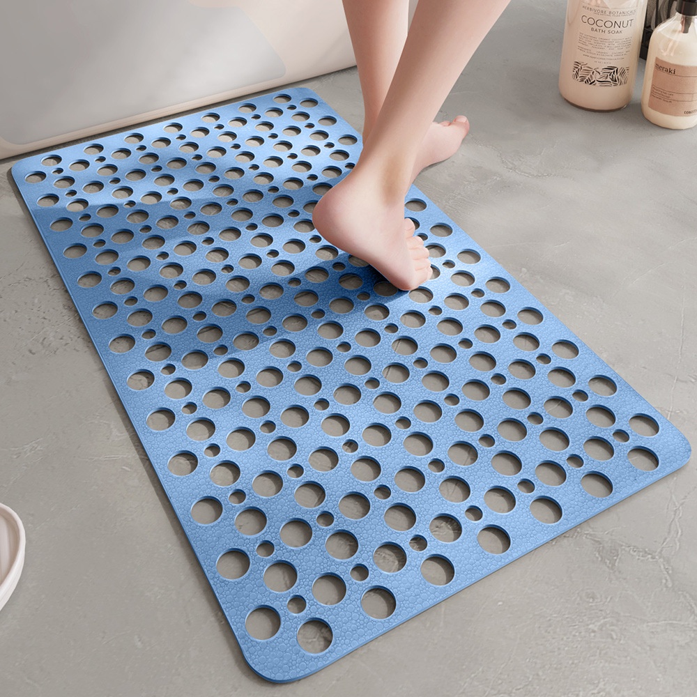 75*43CM Bathroom Safety TPE Bath Mat Hollow Out Massage Non-Slip ...