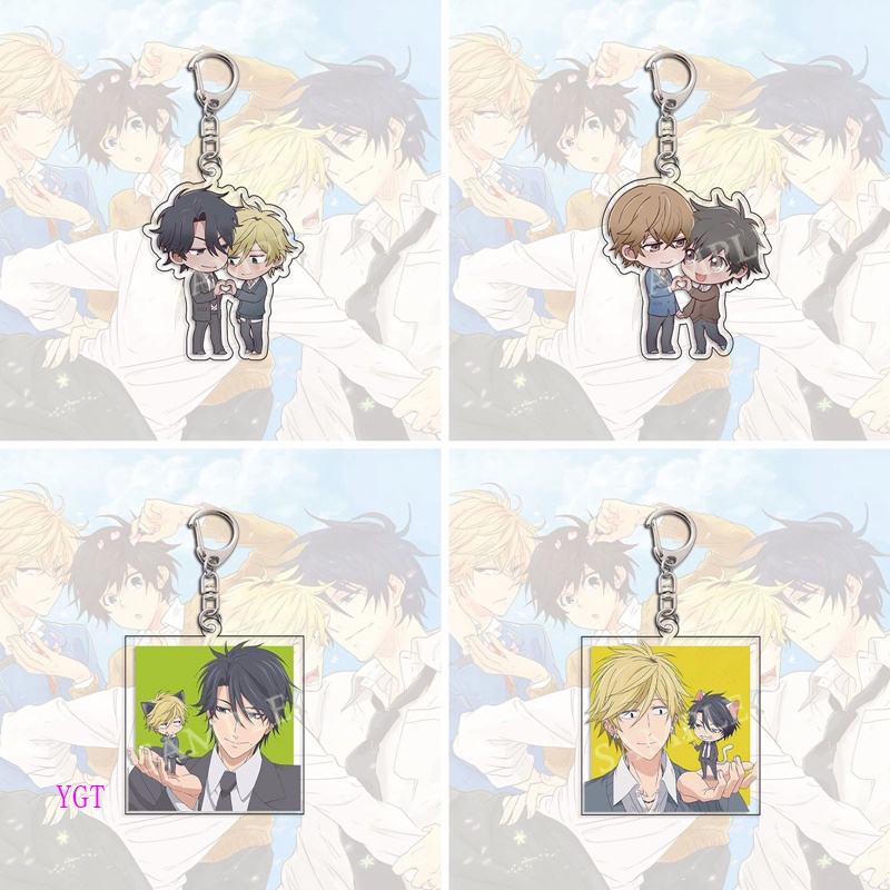 YGT Hitorijime My Hero Art Cartoon Acrylic Keychain Yaoi Anime Masahiro ...