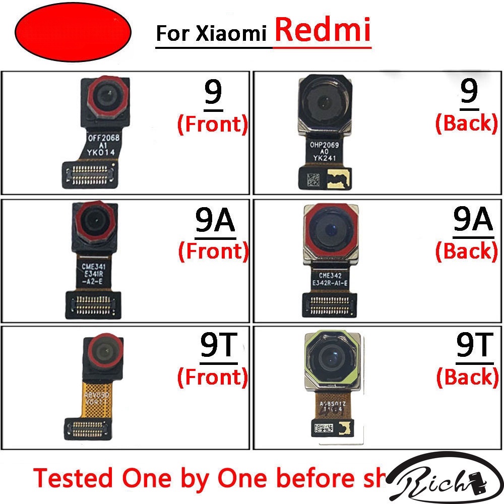 Front and Rear Back Camera For Xiaomi Redmi 9 9A 9T 10X Note 9 4G 5G ...