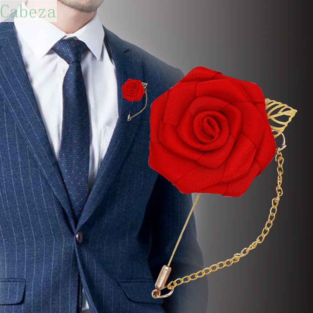 CABEZA Leaf Groom Boutonniere Lapel Pin Corsage Jewelry | Shopee ...