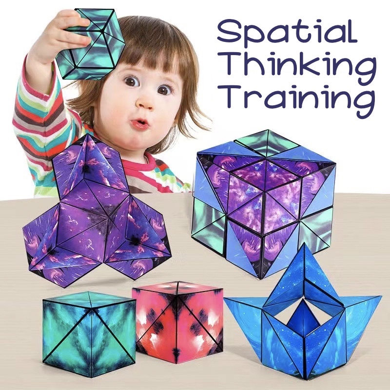 3D Rubik's Cube Multiple Shifting Creativity Magnetic Magic Cube Toy ...