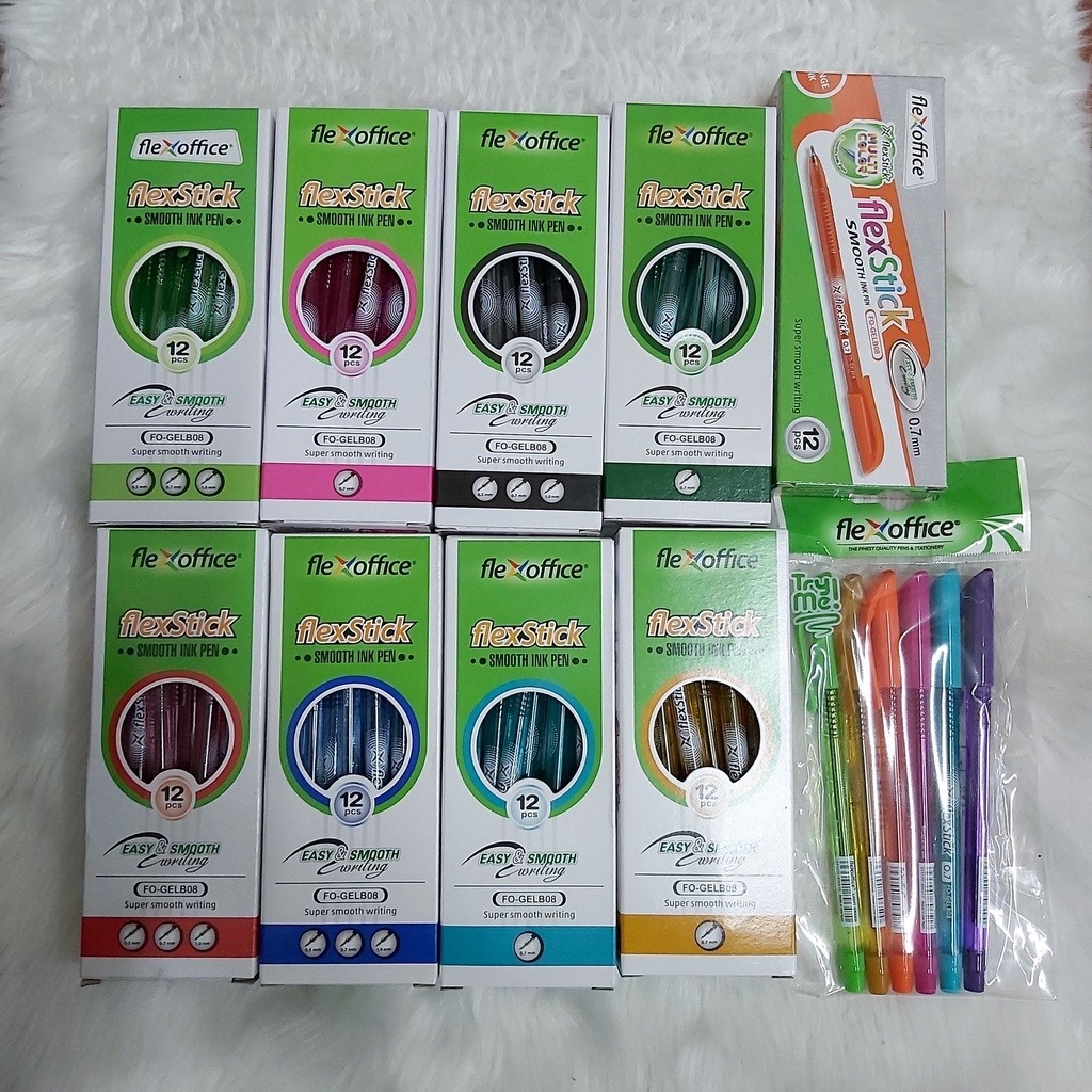 Flexstick Flexoffice Smooth Ink Ballpen 1pc | 3pcs | 0.5 | 0.7m Black ...