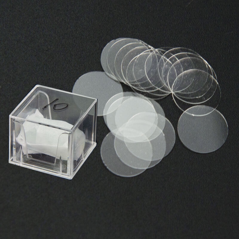 6mm-22mm 100pcs Blank Microscope Round Cover Glass Cover Slips for Lab ...