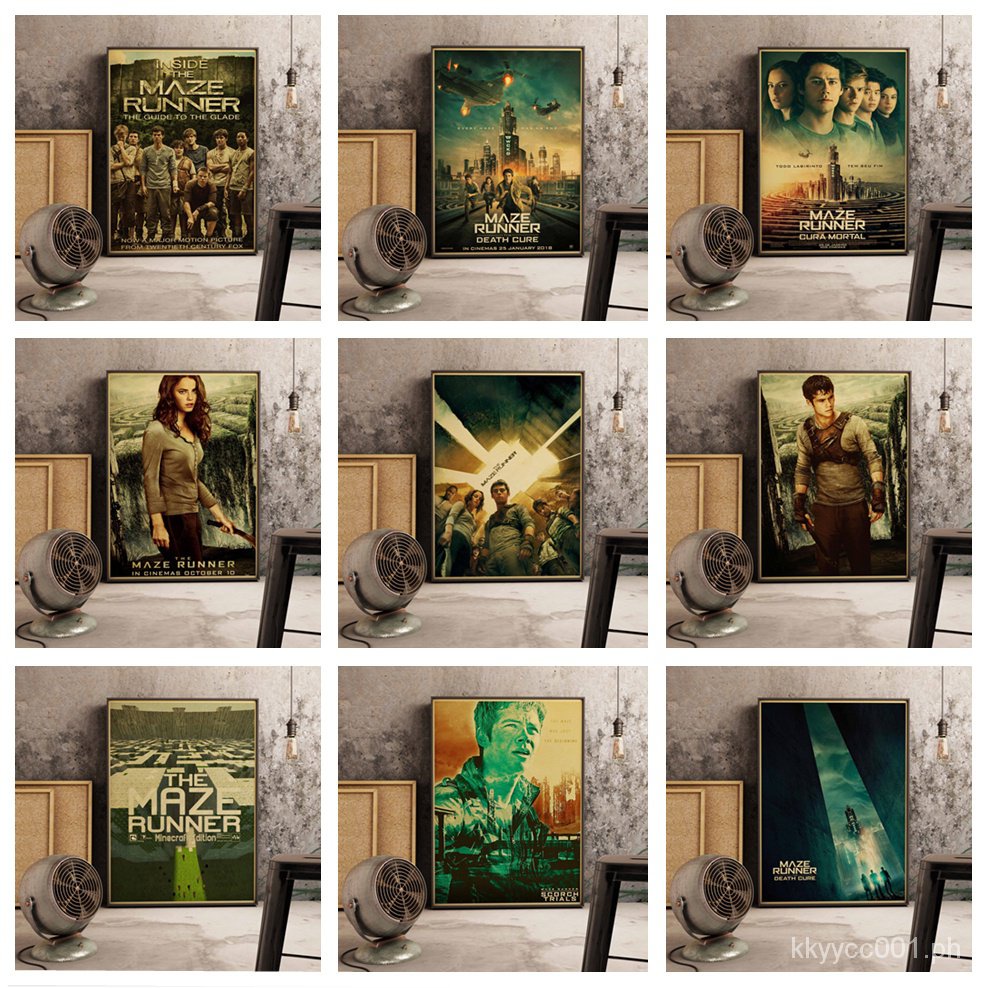 Classic Action Sci-Fi Movie The Maze Runner Quality Canvas Retro ...