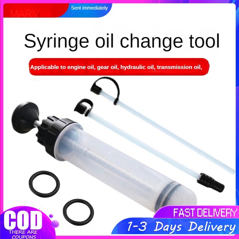 200cc Oil Fluid Extractor Suction Pump Cartridge Suction Injection Dual ...