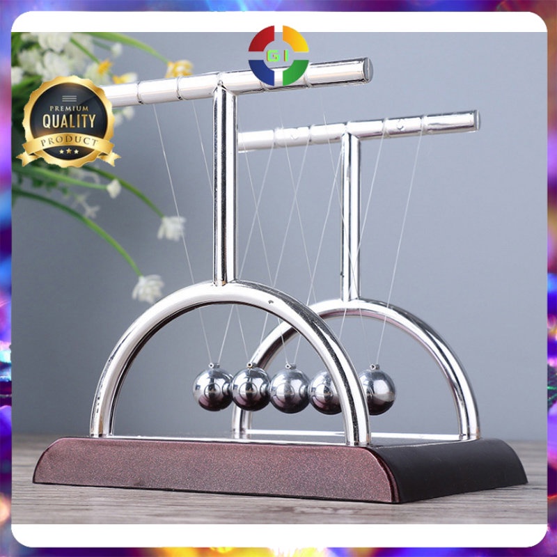 Newton Pendulum Desk Display Model TS Brown | Shopee Philippines