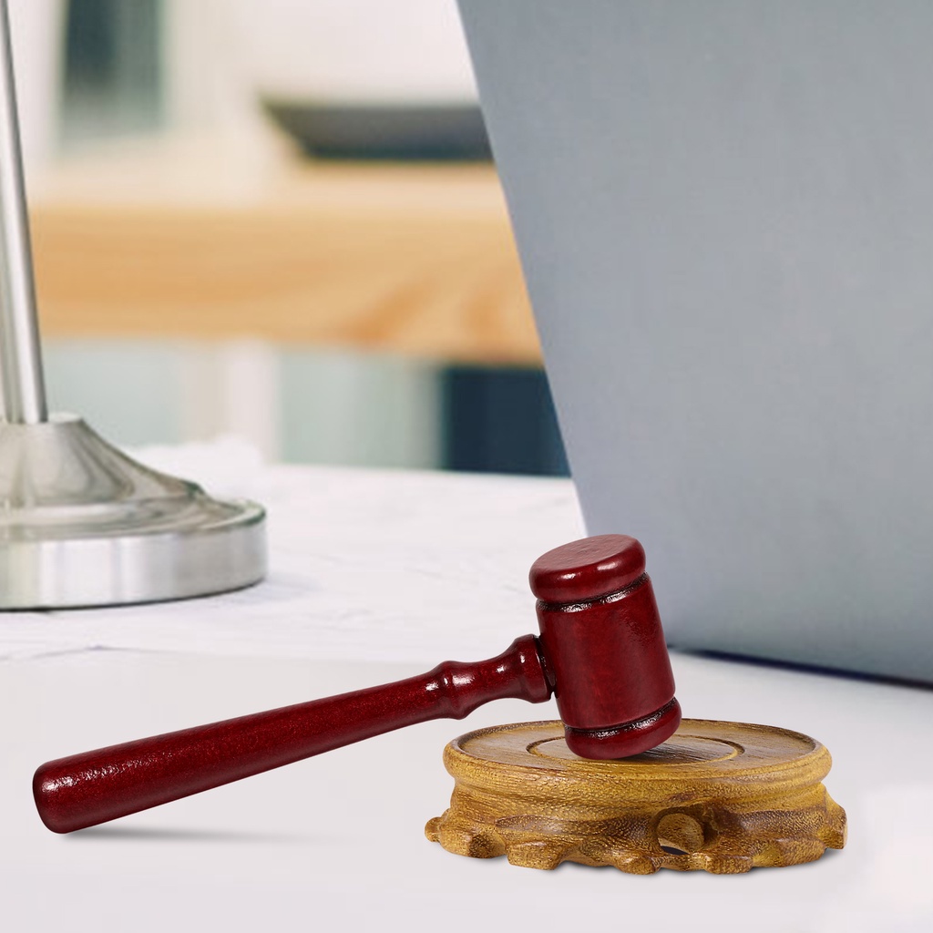 [READY STOCK] 3 Pcs Kids Suit Judge Gavel Prop Hammer Wooden Pillar ...
