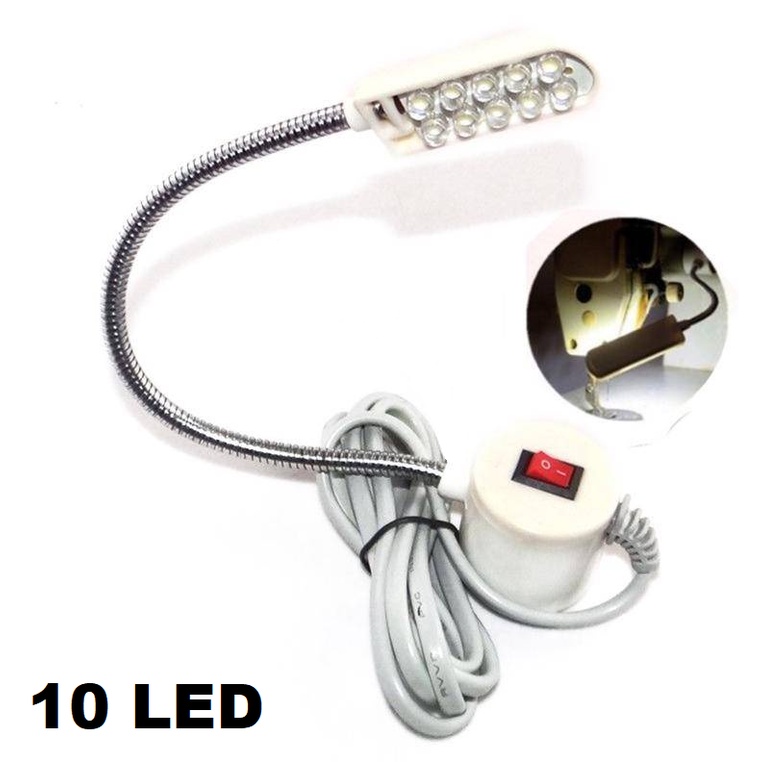 Oright 30/10 LED Sewing Machine Light Working Gooseneck Lamp with ...