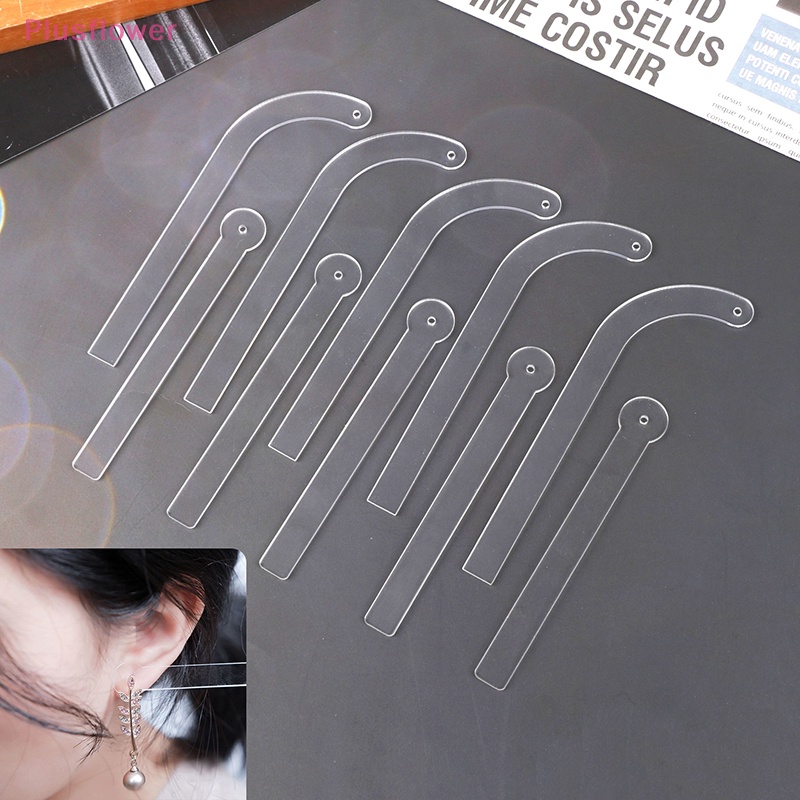 1/5Pcs Clear Acrylic Earring Display Holder Rack Earring Wearing Effect ...