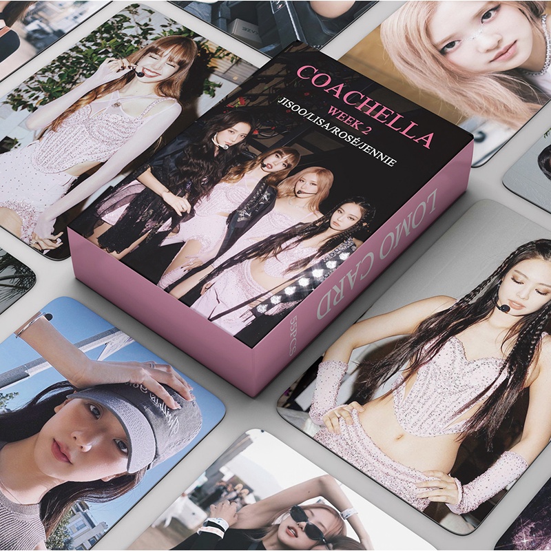 55pcs/box BLACKPINK Photocard Coachella WEEK 2 Album LOMO Card Postcard ...