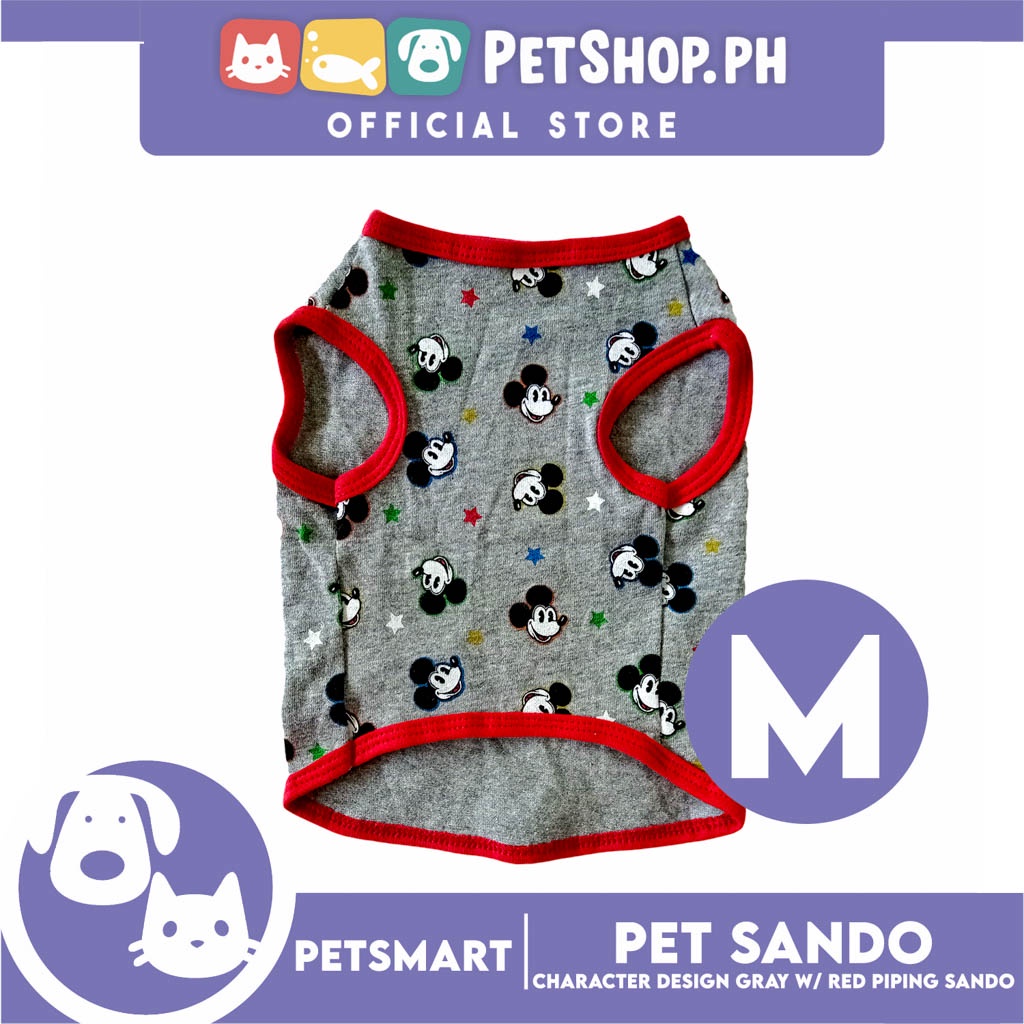Pet Sando, Character Design Gray with Red Piping Sando DG-CTN156M ...