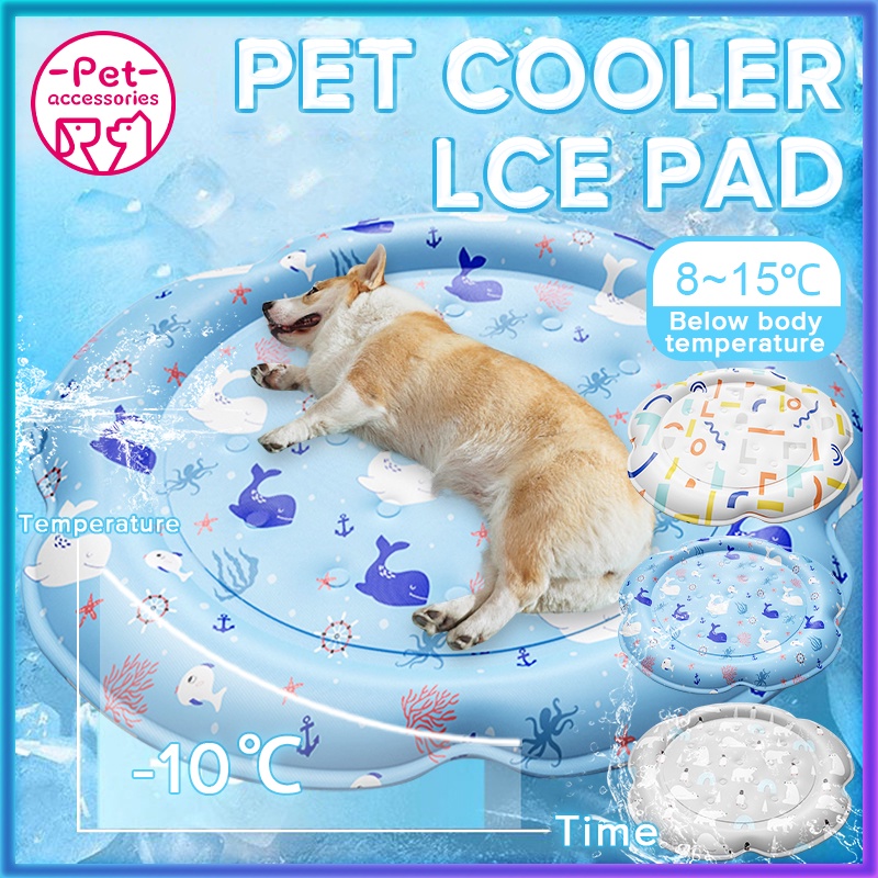 Pet Cooling Mat with gel cat cute icce cold Pad Dog Cat Gel Ice Pad ...
