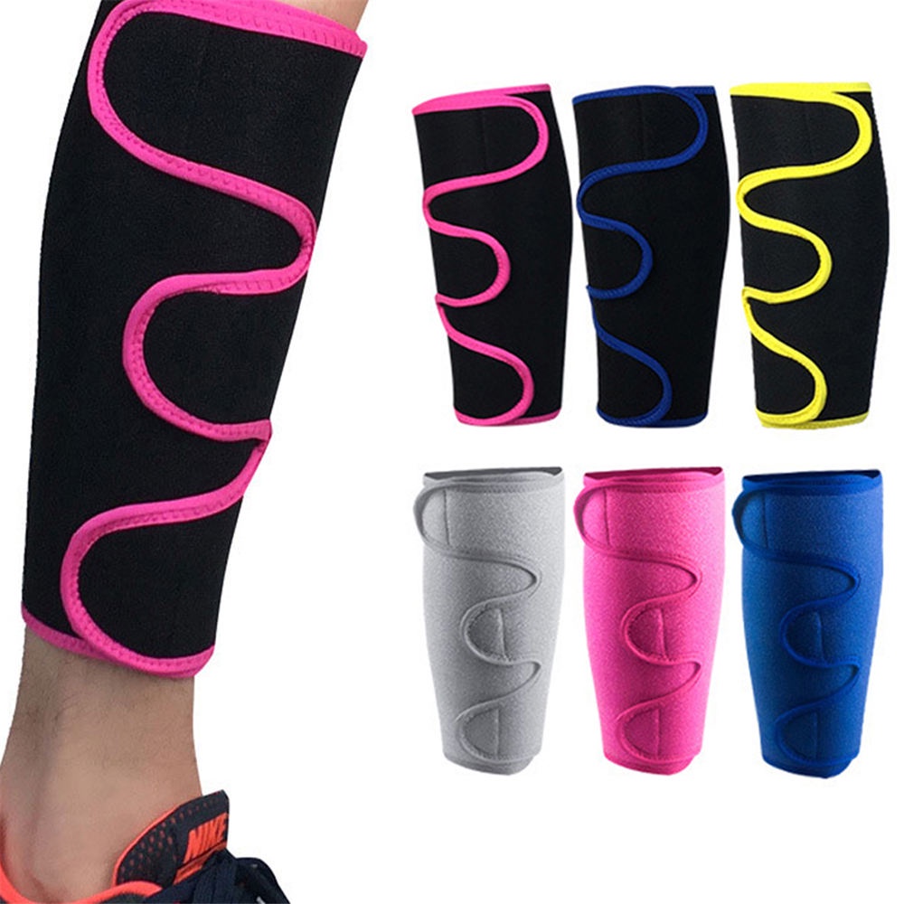 2Pcs Calf Brace Adjustable Shin Splint Support Lower Leg Compression ...