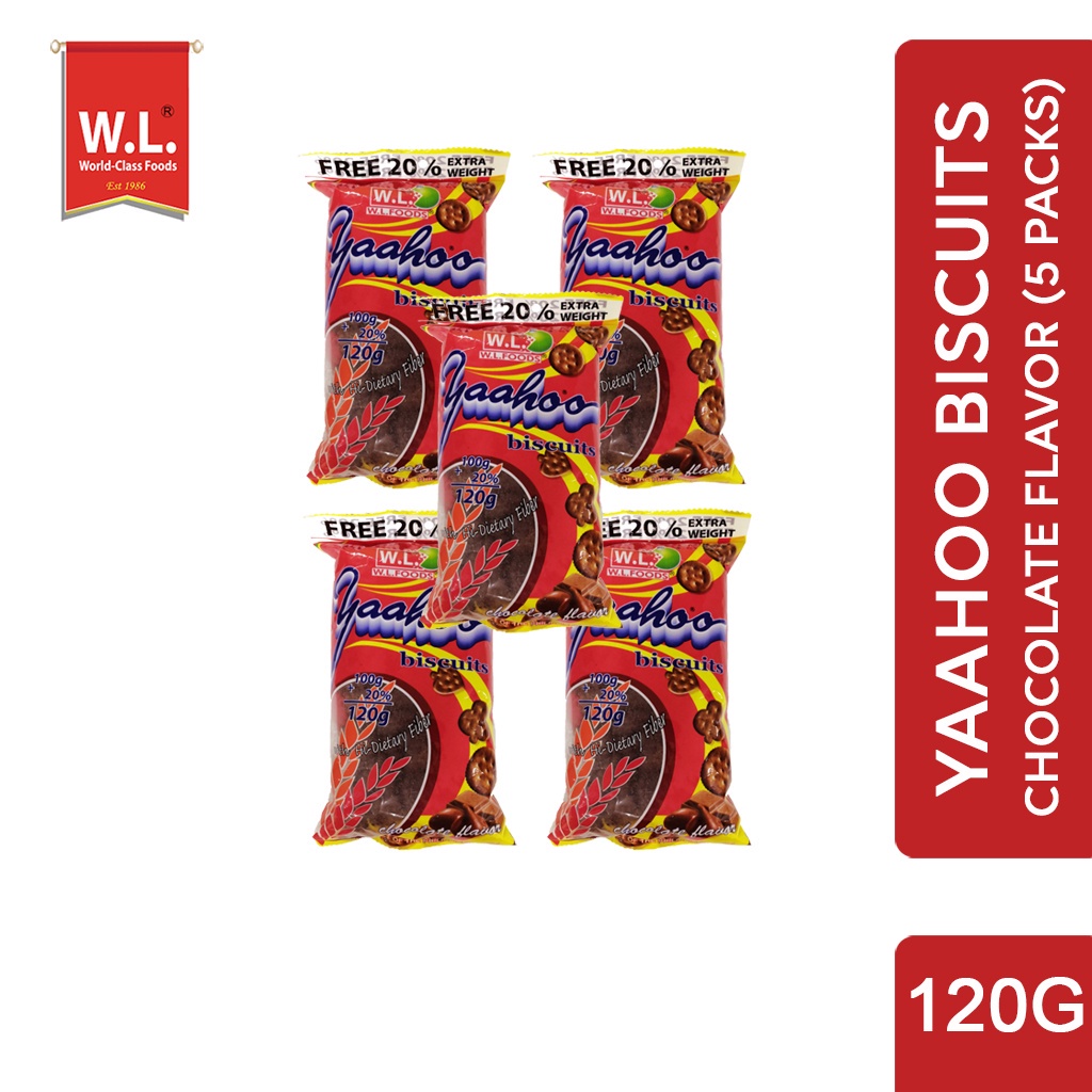 WL FOODS Yaahoo Choco 120g x 5's | Shopee Philippines