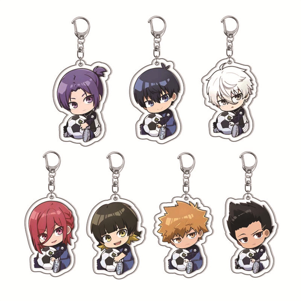 Anime BLUE LOCK Arcylic Keychain Cartoon Figures Isagi Yoichi Bachira ...