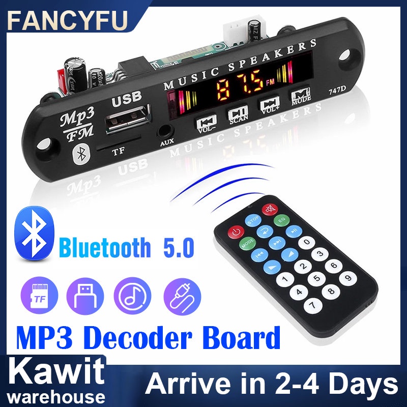 MP3 Wireless Decoder Board Bluetooth Motherboard Music Car Player Radio ...