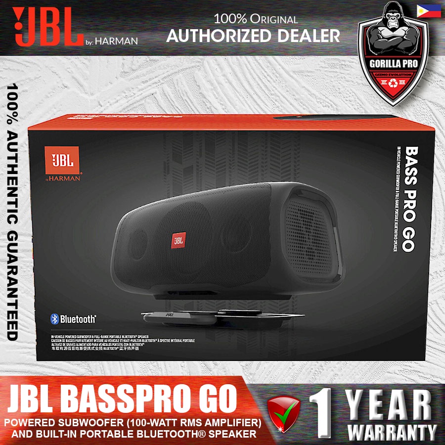 JBL BassPro Go Powered subwoofer (100-watt RMS amplifier) and built-in ...
