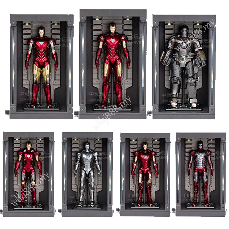 Iron Man Marvel Action Figure MK1-7 Luminous stockroom Articulado Model ...