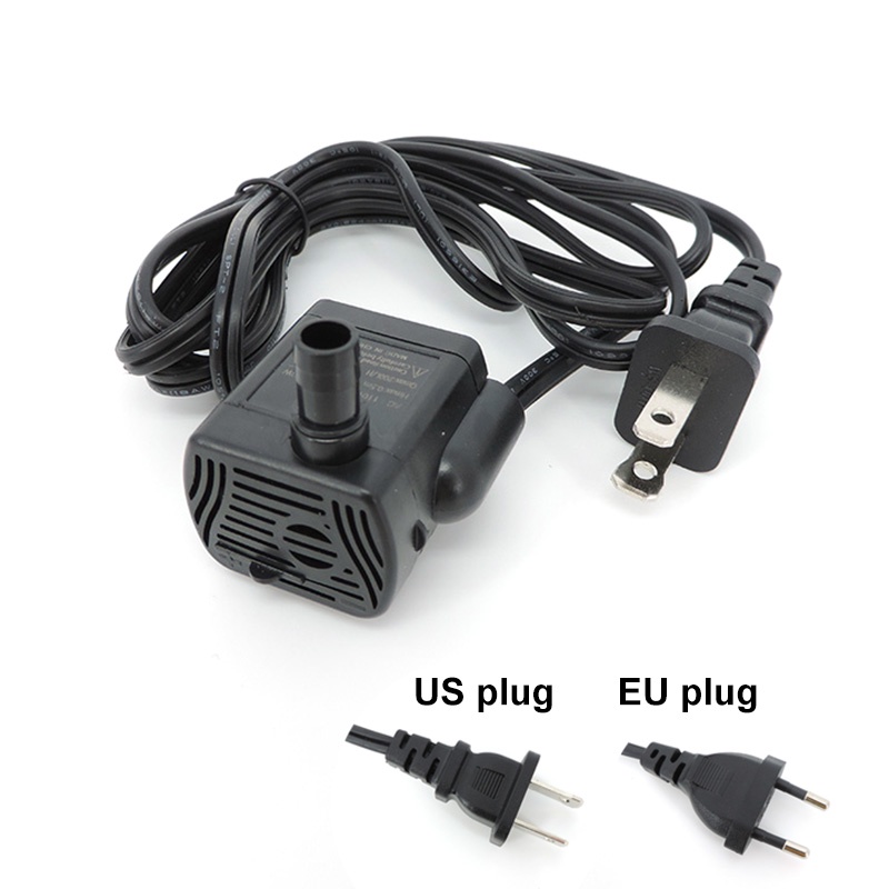 Ultra quiet 3W AC 220V 110V Water Pump Flow Rate Waterproof Brushless ...