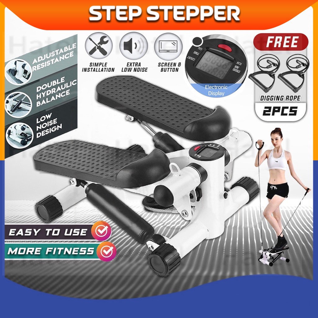 COD Pedal Exerciser Mini Stepper Exercise Weight Loss legs Exersciser Machine With Drawstring ...
