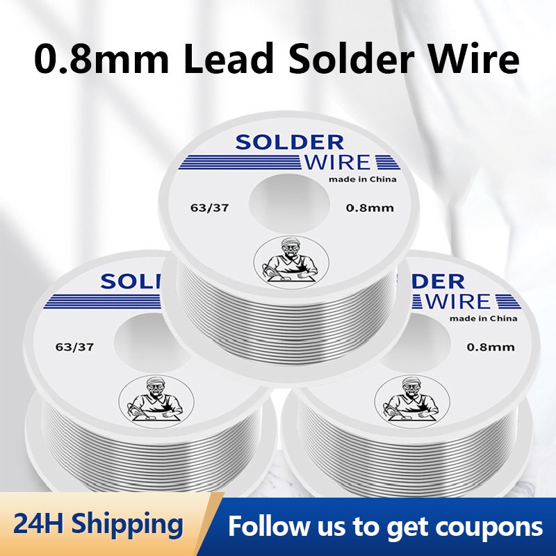 100g/0.8mm Solder Wire Rosin Core Solder Lead Wire Solder Wire Coil ...