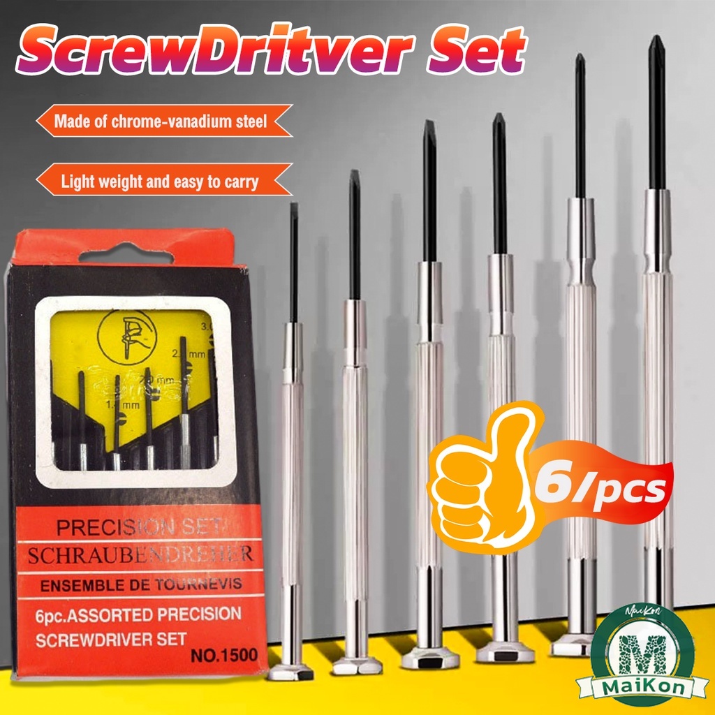 6pcs Precision Screwdriver Set Mini Hand tools | Shopee Philippines