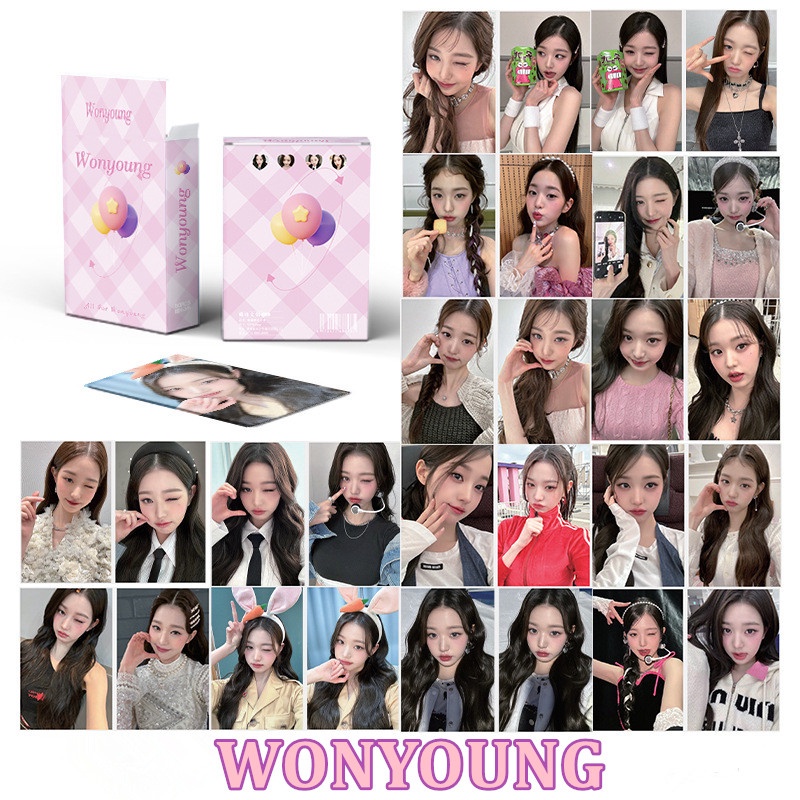 50-55pcs/box IVE Album Photocards Hologram Laser Cards WONYOUNG YUJIN ...