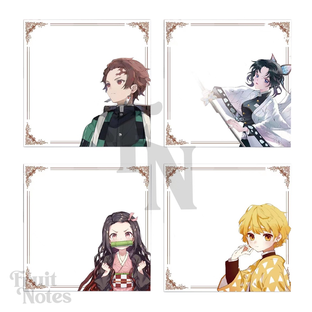 SN359 50 sheets Demon Slayer Theme Sticky Notes | Shopee Philippines