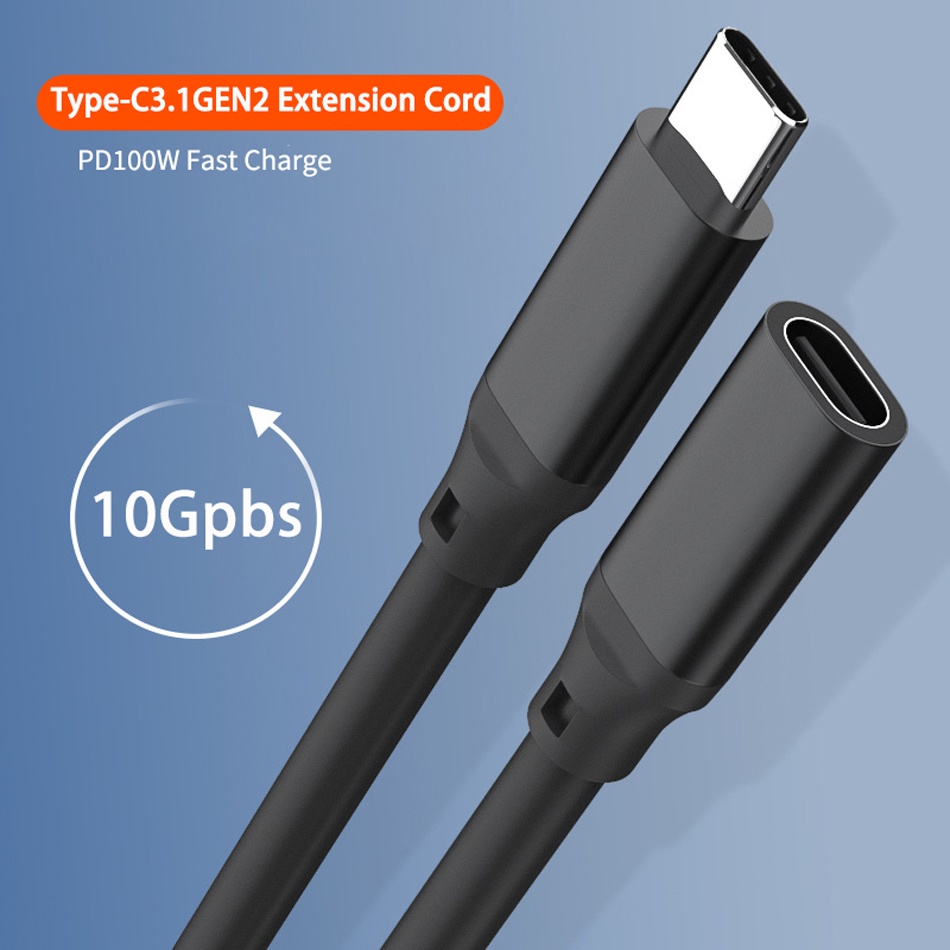 USB C Extension Cable Type C Extender Cord USB-C for Thunderbolt 3 ...