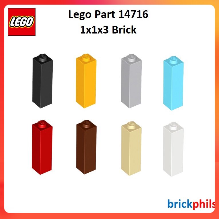 Lego Part 14716 - 1x1x3 Brick | Shopee Philippines